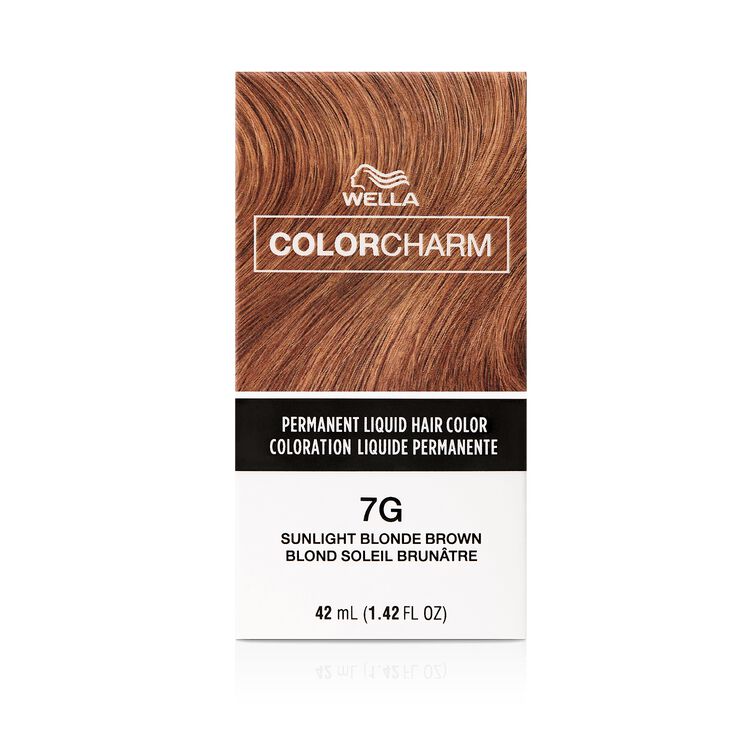 7G Sunlight Blonde Brown colorcharm Permanent Liquid Hair Color by ...