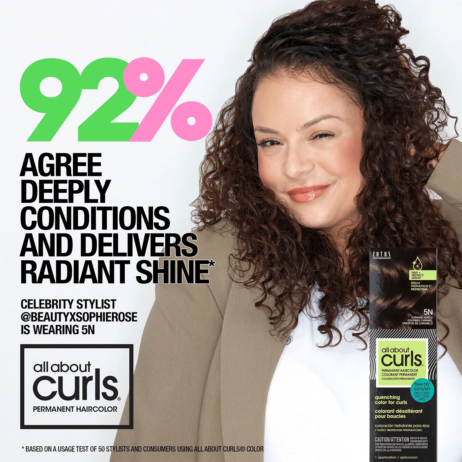 All About Curls Caramel Curls 5N Permanent Hair Color | Sally Beauty