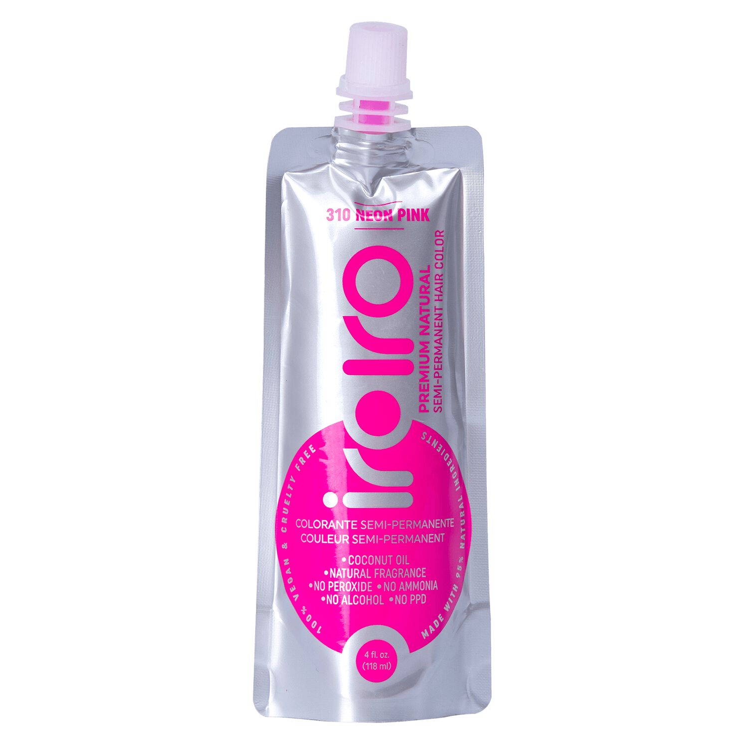 iroiro 310 Neon Pink Premium Natural Semi Permanent Hair Color | Semi Permanent Hair Color ...