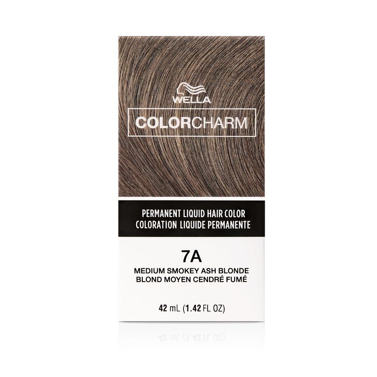 7A Medium Smokey Ash Blonde colorcharm Permanent Liquid Hair Color by ...
