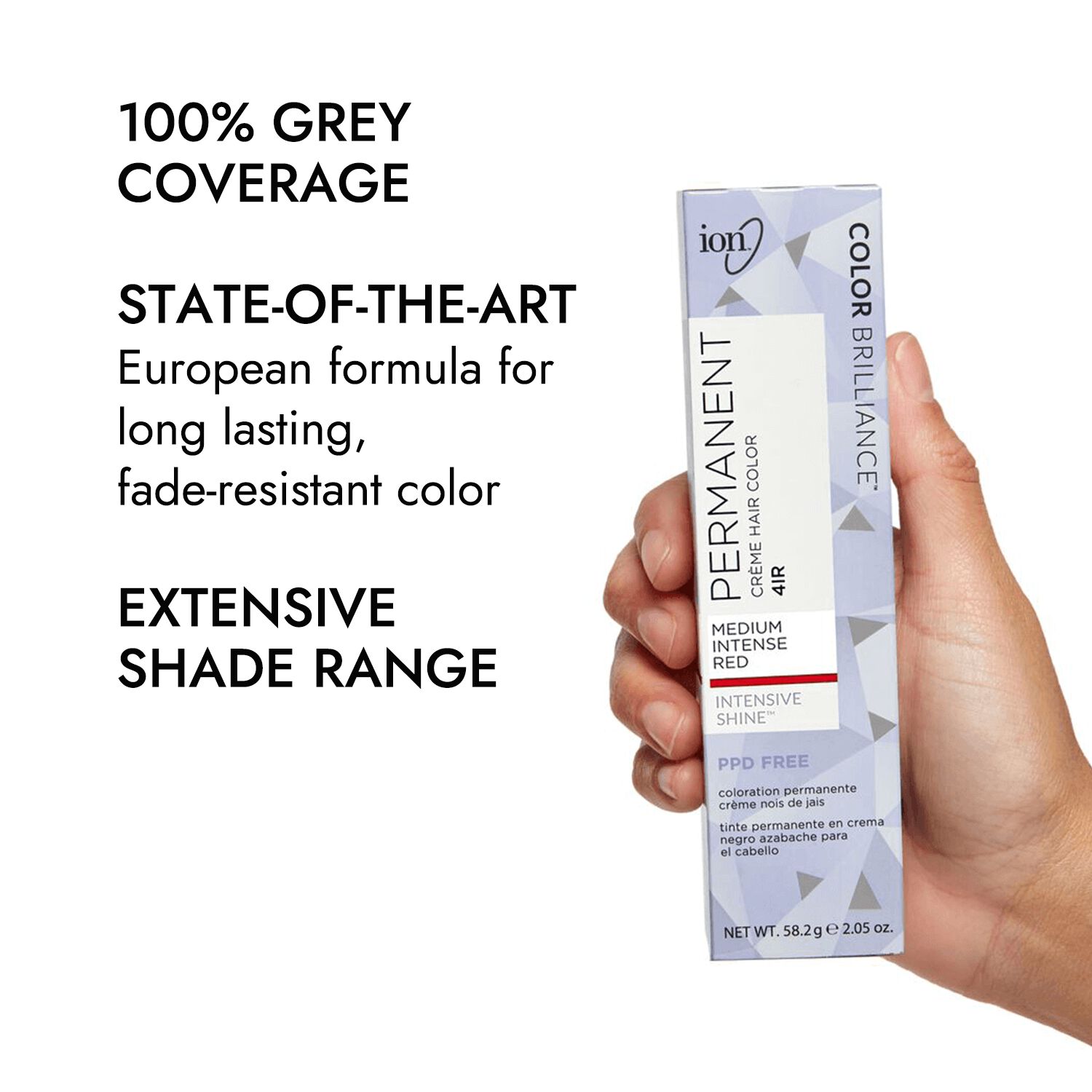 Ion 4IR Medium Intense Red Permanent Creme Hair Color by Color ...