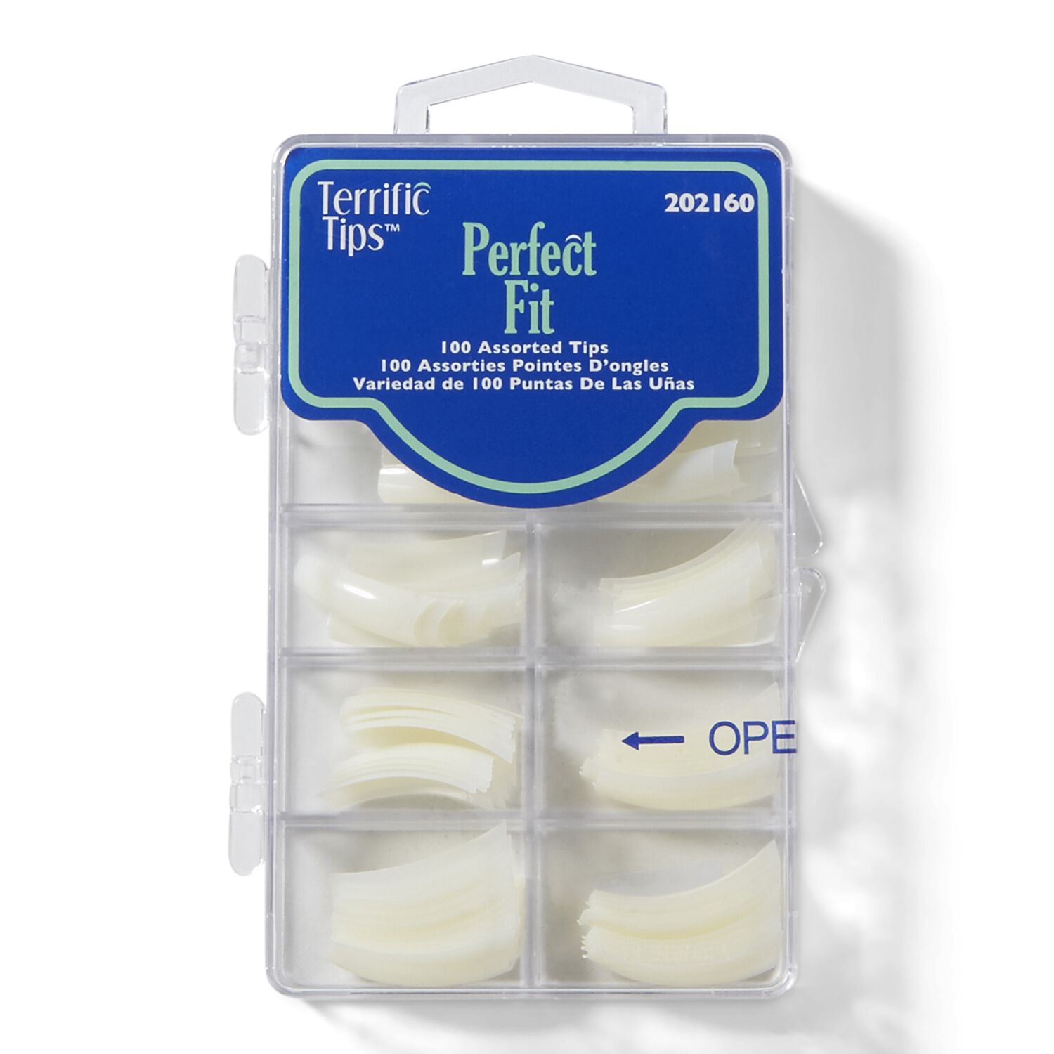 Terrific Tips Perfect Fit Natural Nail Tips 100 ct | Nail Tips