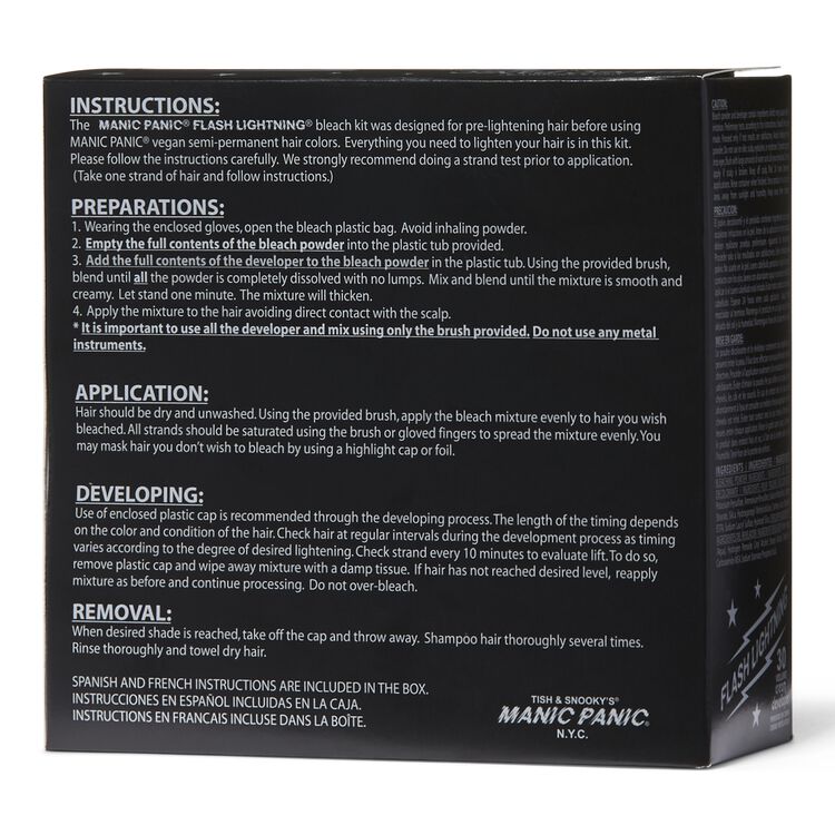 Flash Lightening 30 Volume Bleach Kit by Manic Panic | Lightener ...