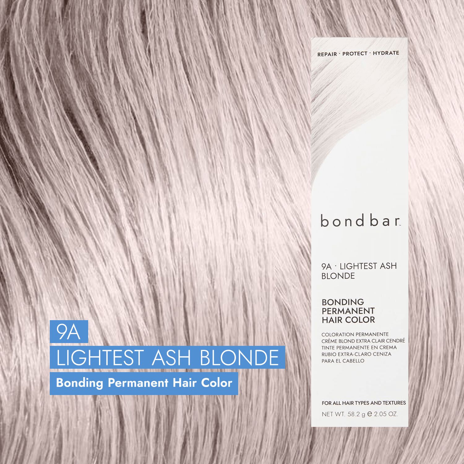 bondbar 9A Lightest Ash Blonde Bonding Permanent Crème Hair Color ...