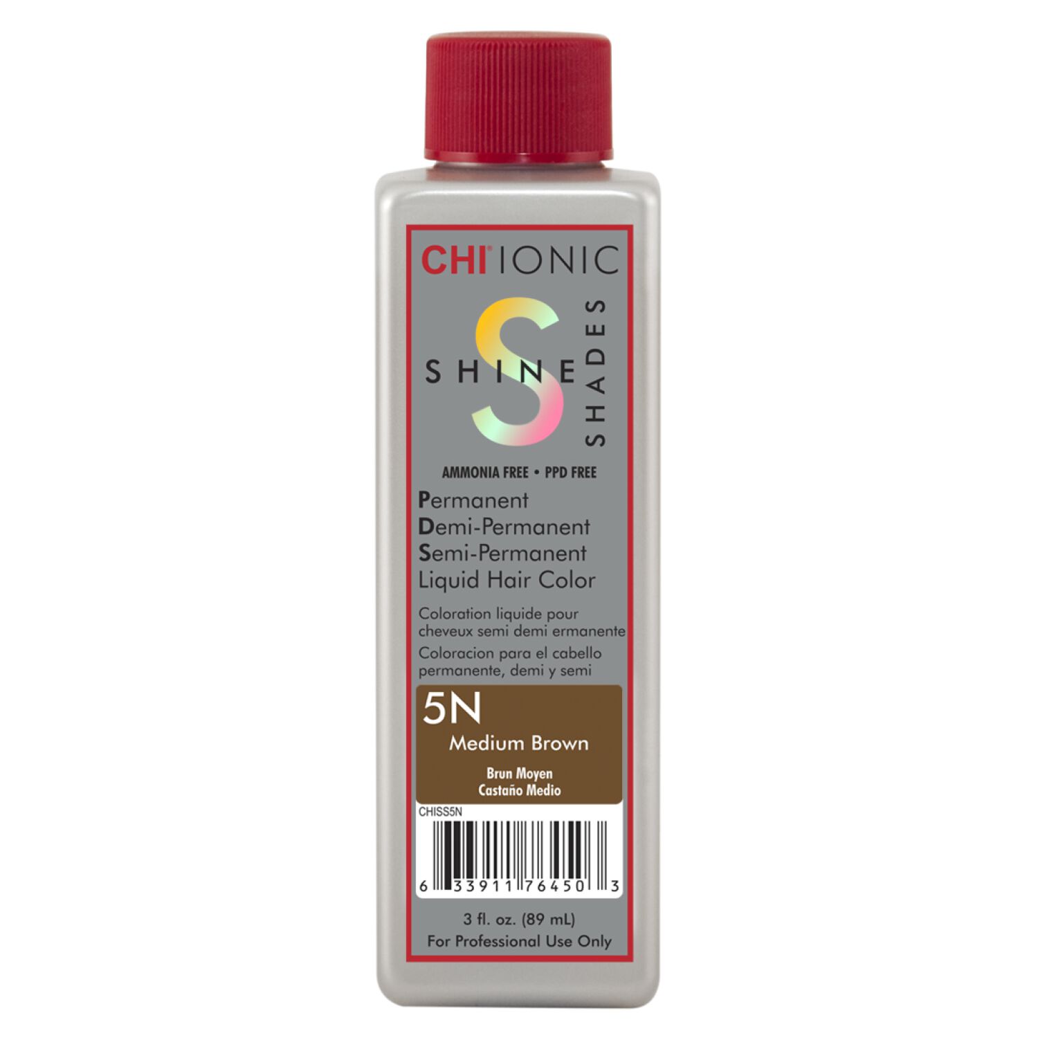 CHI Ionic Shine Shades 5N Medium Brown | Permanent Hair Color | Sally ...