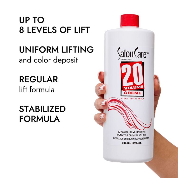 Salon Care 20 Volume Creme Developer 32.0 oz | Color Developers