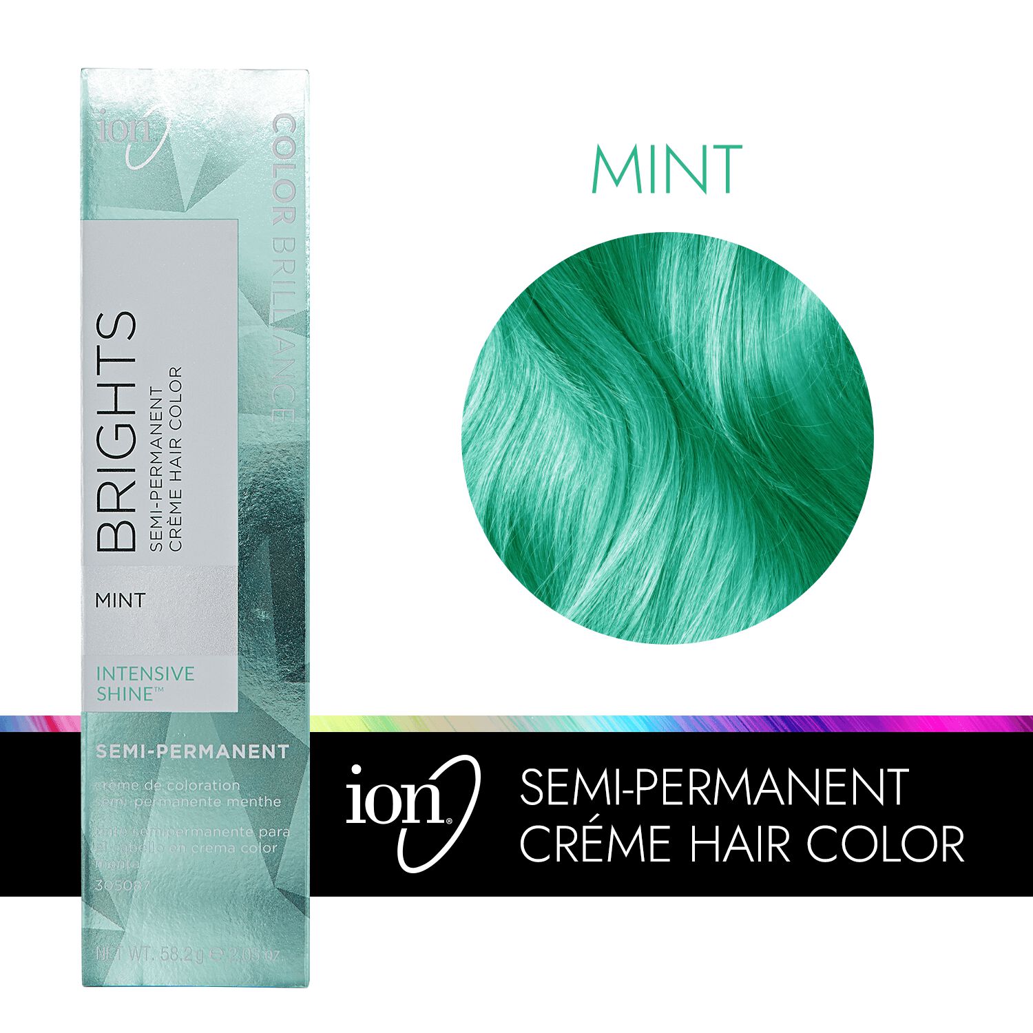 Mint - Color Brilliance Brights Semi-Permanent Hair Color by Ion | Demi ...