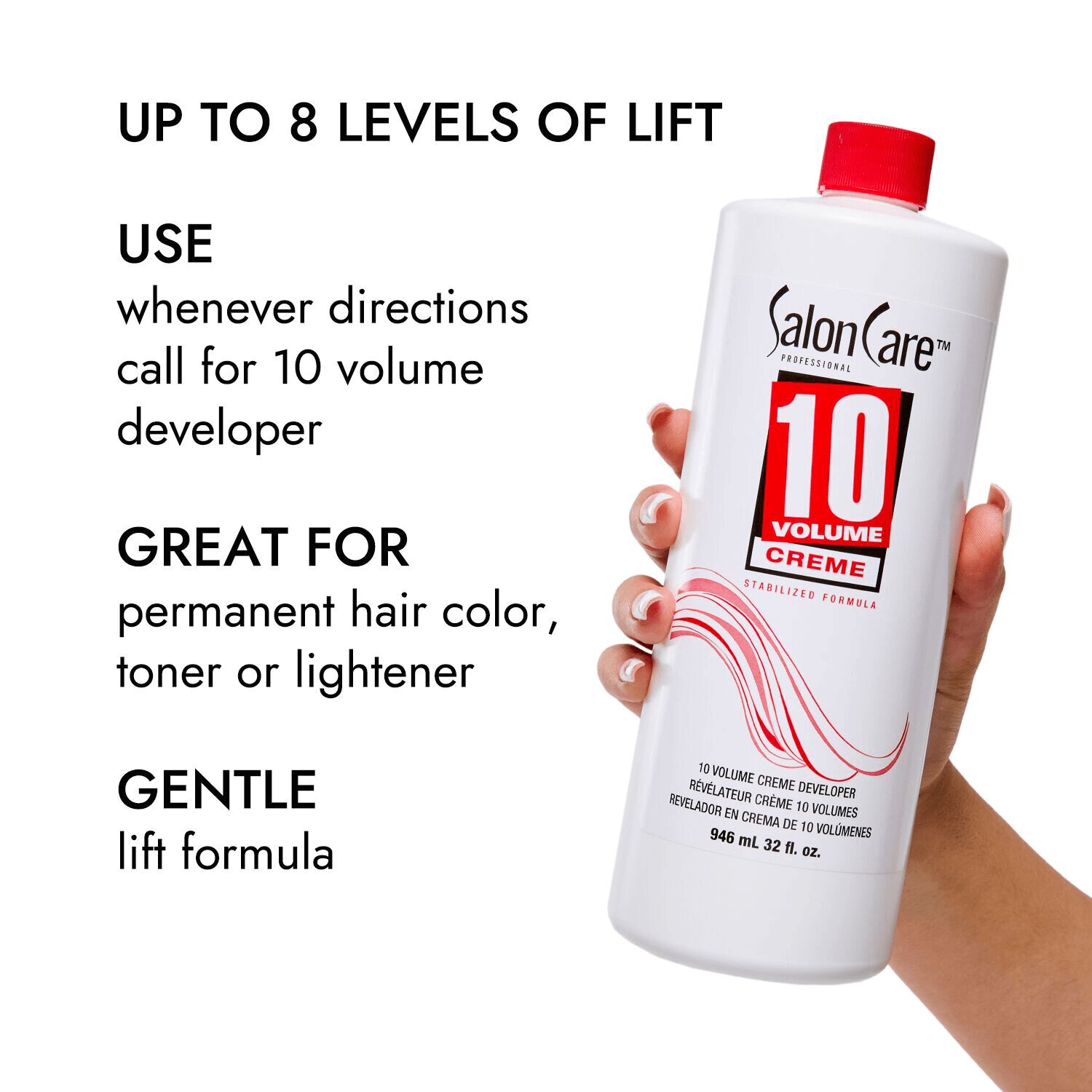 Salon Care 10 Volume Creme Developer 32.0 oz | Color Developers