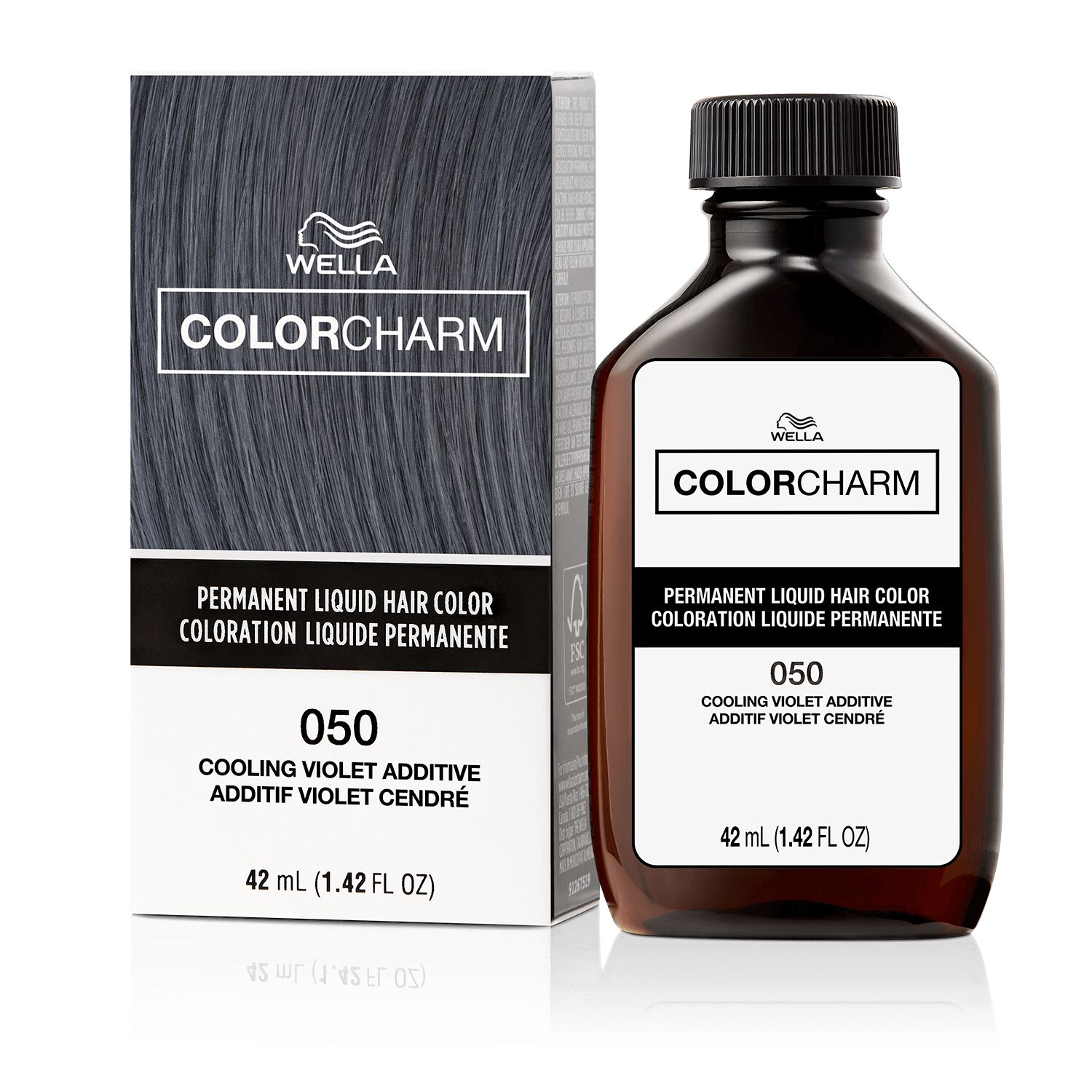 Wella colorcharm Cooling Violet colorcharm Liquid Permanent Hair Color ...
