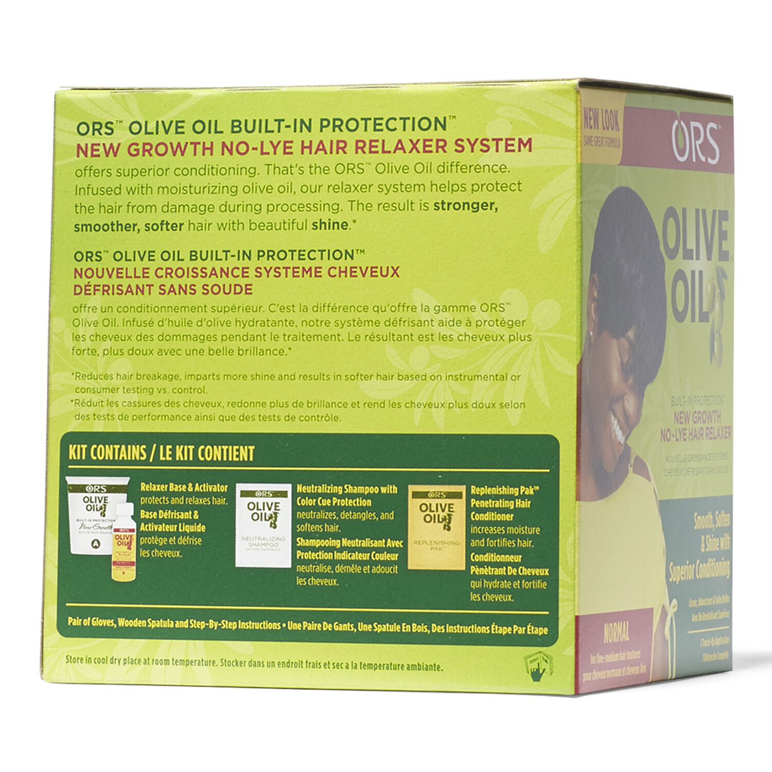 ORS Olive Oil Built-In Protection New Growth No-Lye Hair Relaxer Normal