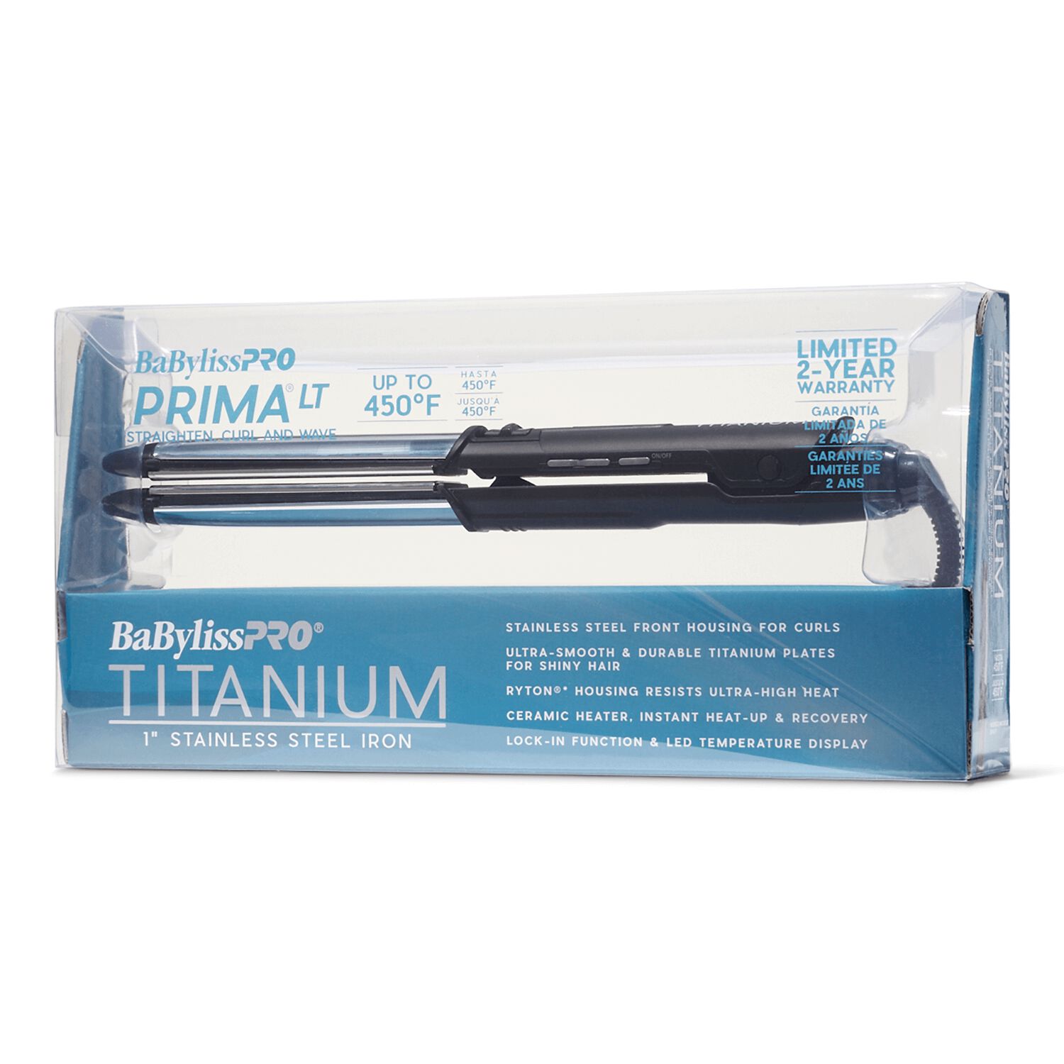 Prima Titanium Flat Iron (1 in) by BaBylissPRO | Flat Irons | Sally Beauty