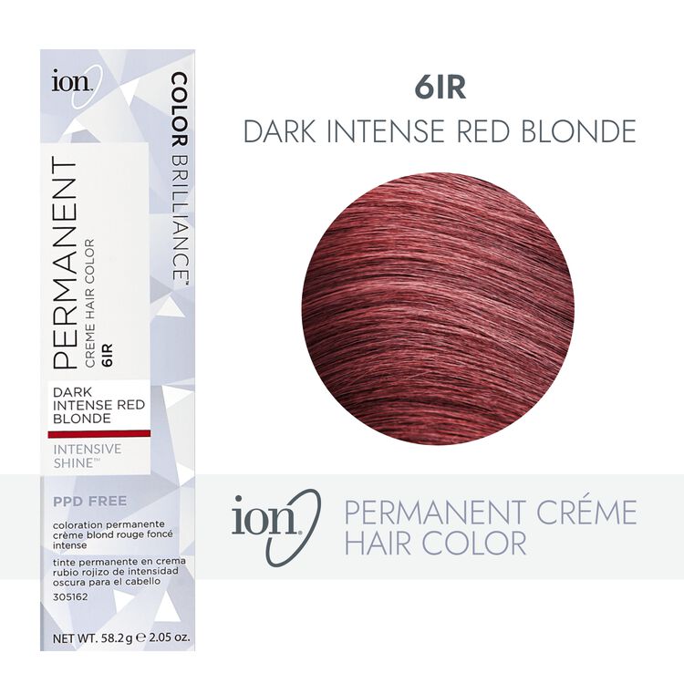 Ion 6IR Dark Intense Red Blonde Permanent Creme Hair Color by Color ...