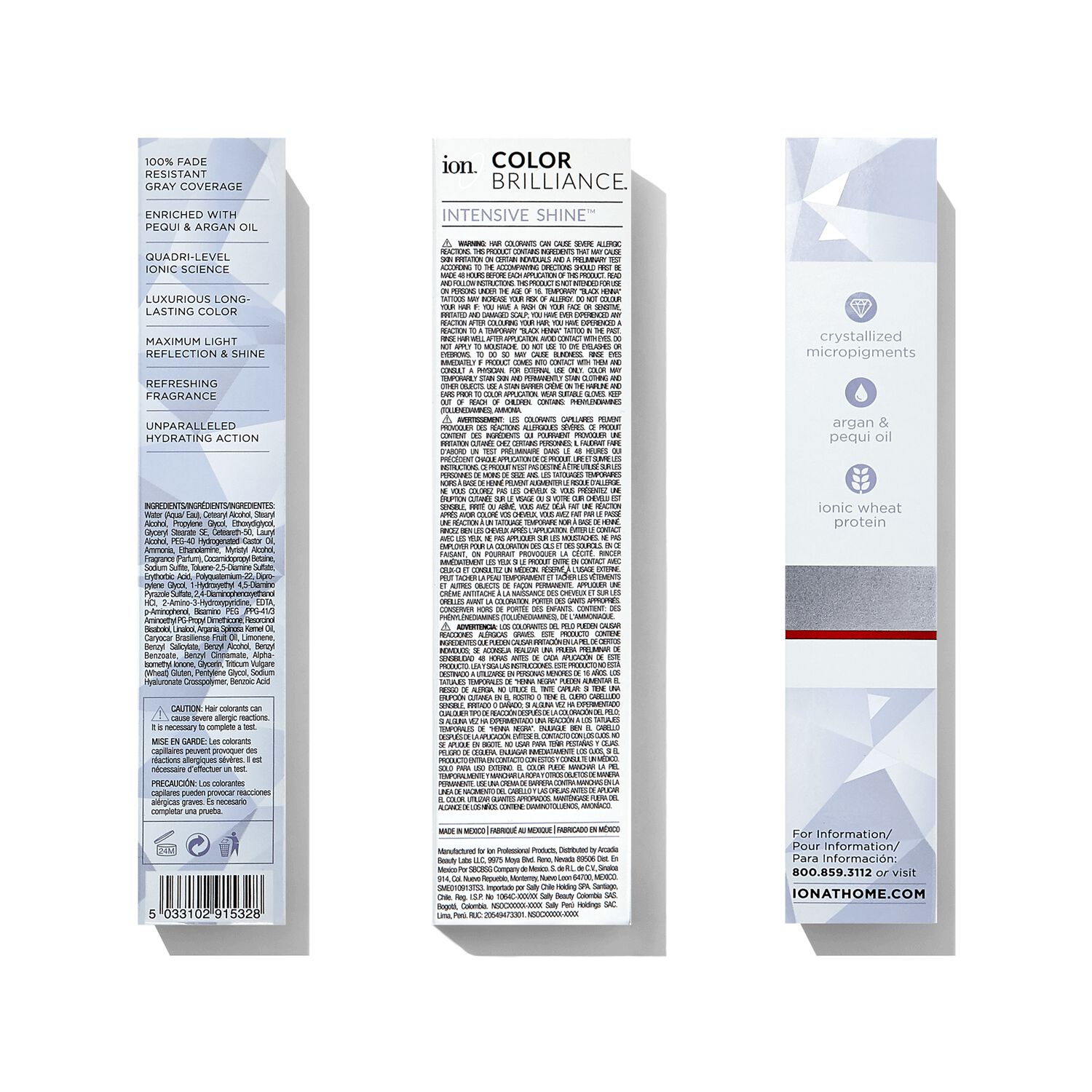 Ion 5RV Light Burgundy Brown Permanent Creme Hair Color by Color ...