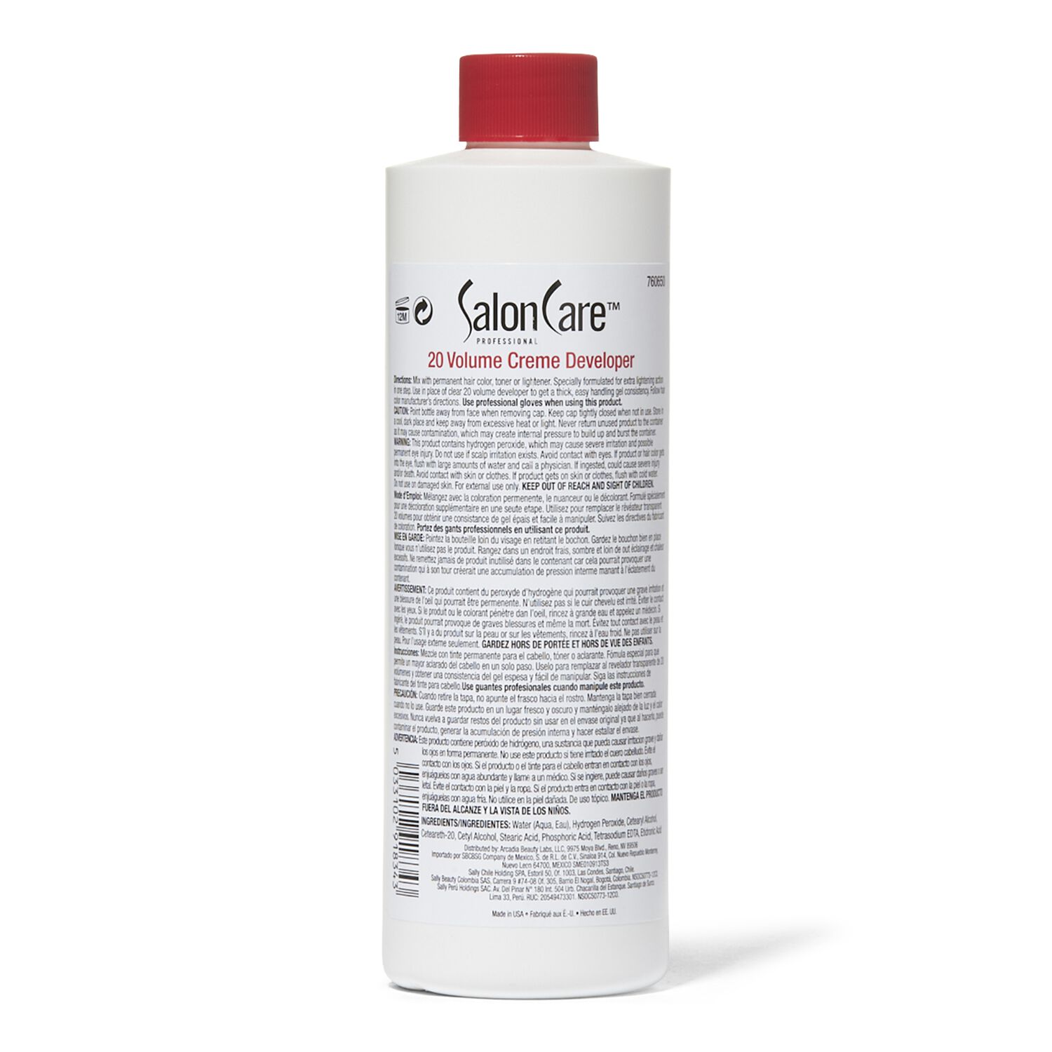 Salon Care 20 Volume Creme Developer 16.0 oz | Color Developers