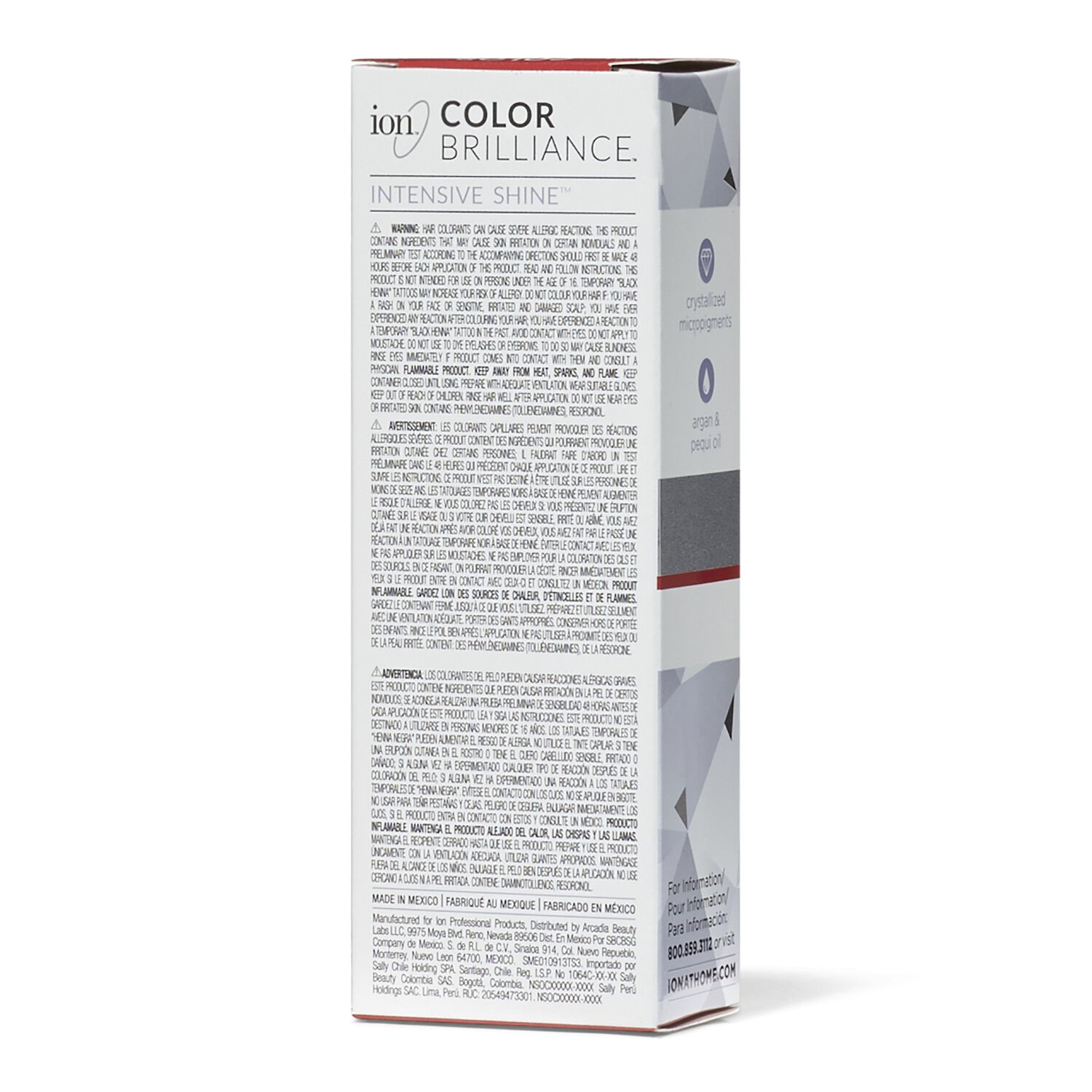 Ion 5RV Light Burgundy Brown Permanent Liquid Hair Color by Color ...