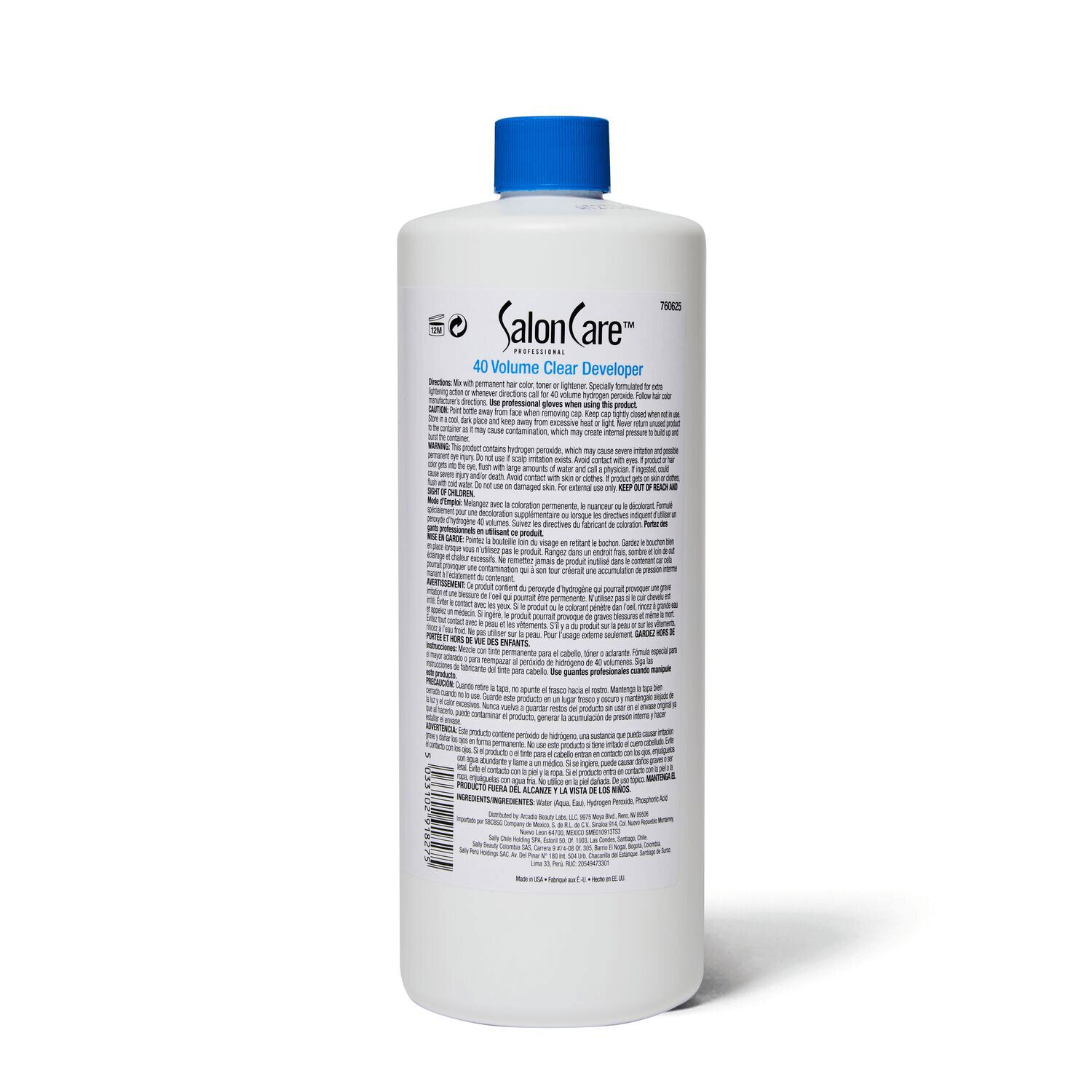 Salon Care 40 Volume Clear Developer 32.0 oz | Clear
