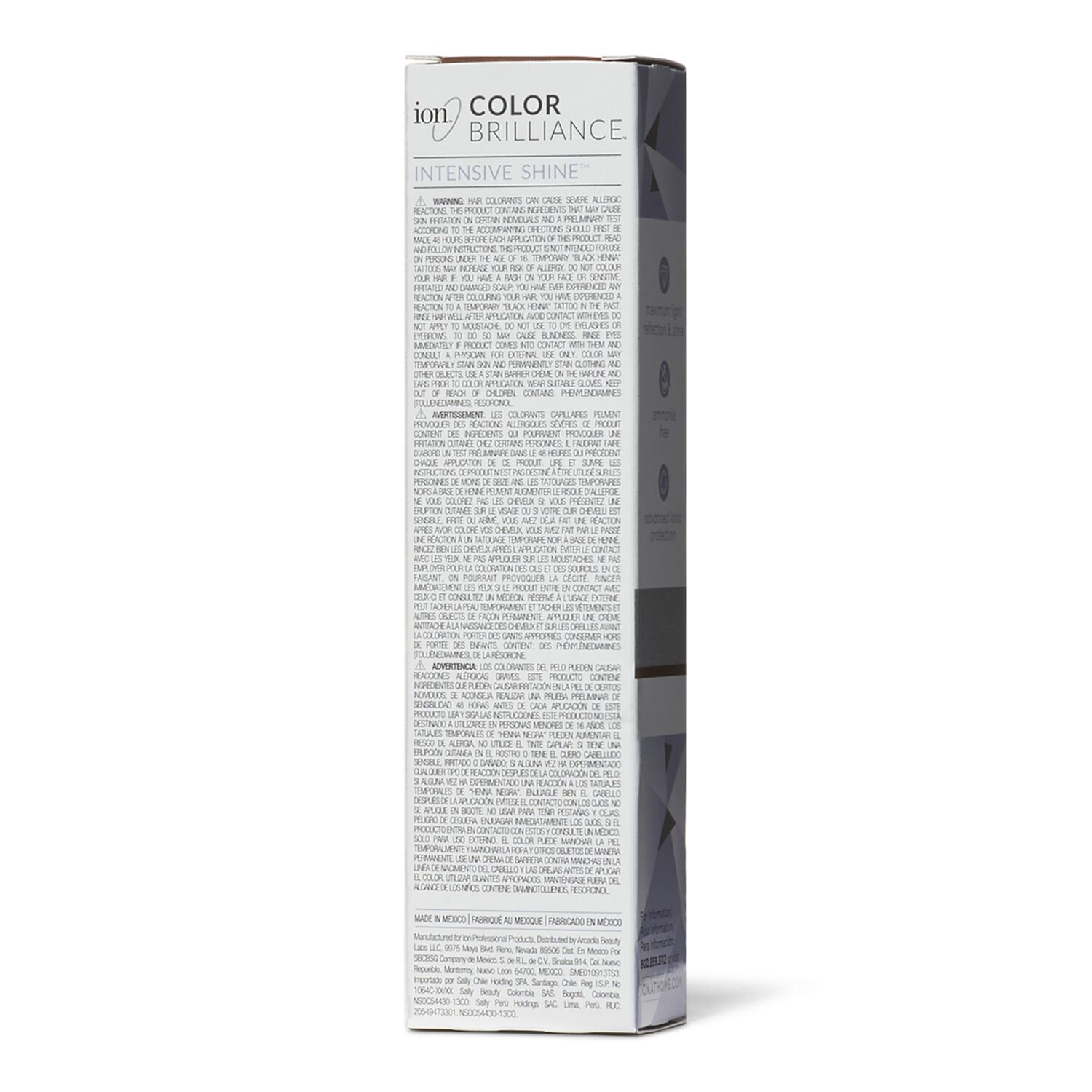 Light Golden Brown - Ion Color Brilliance Demi-Permanent Creme Hair ...