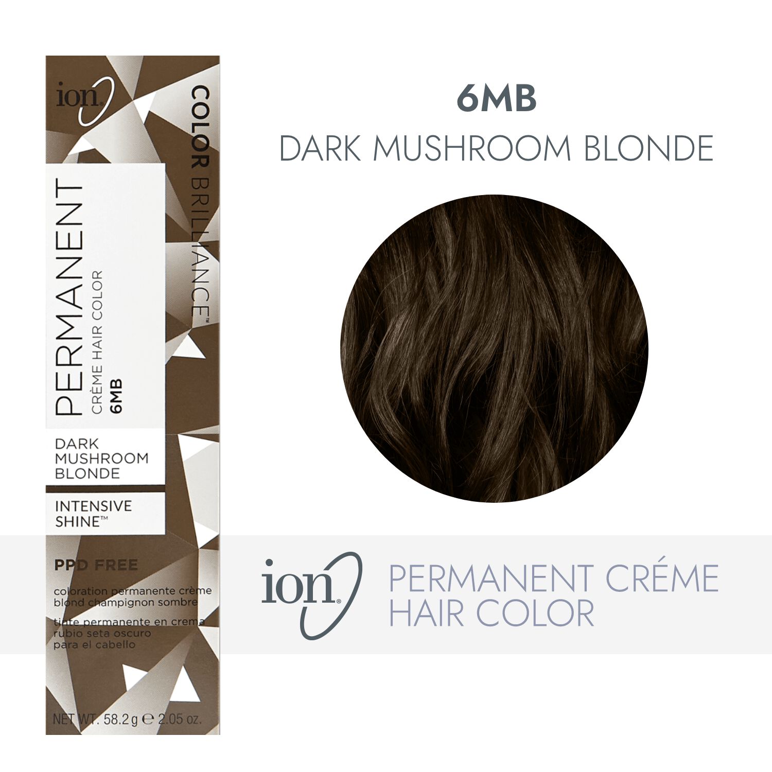 ion 6MB Dark Mushroom Blonde Permanent Creme Hair Color by Color ...