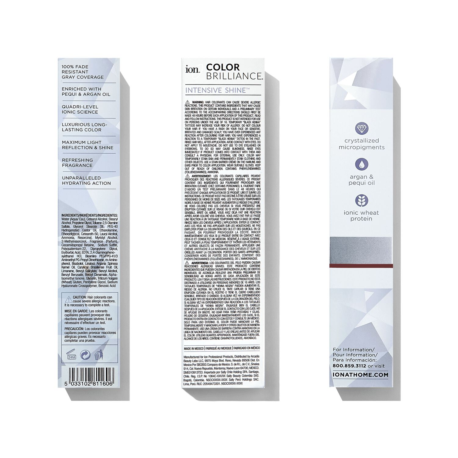 Ion 3NN Dark Intense Brown Permanent Creme Hair Color by Color ...