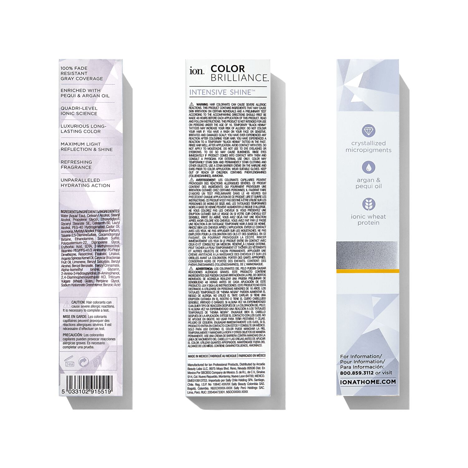 Ion 8N Light Blonde Permanent Creme Hair Color by Color Brilliance ...