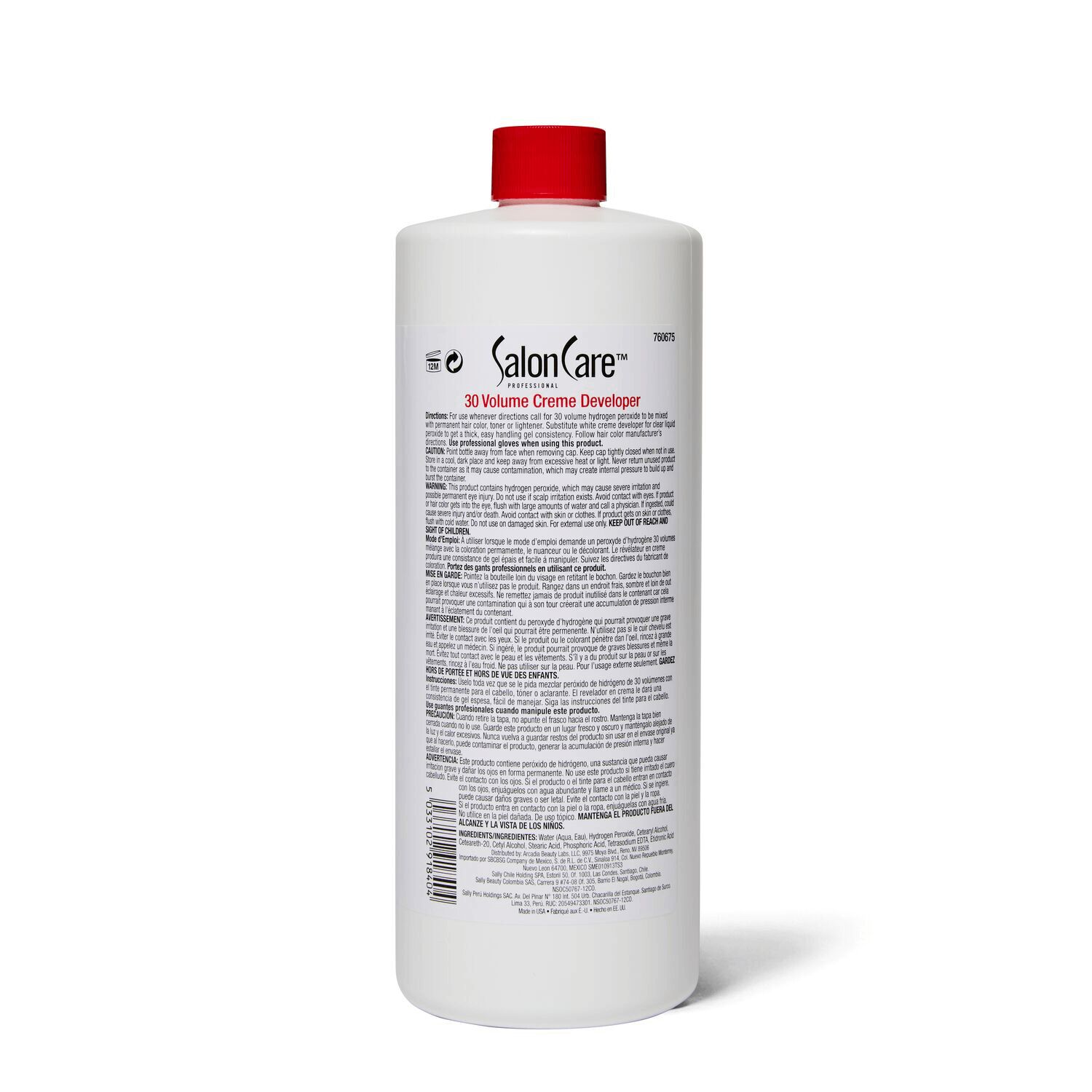 Salon Care 30 Volume Creme Developer 32.0 oz | Color Developers