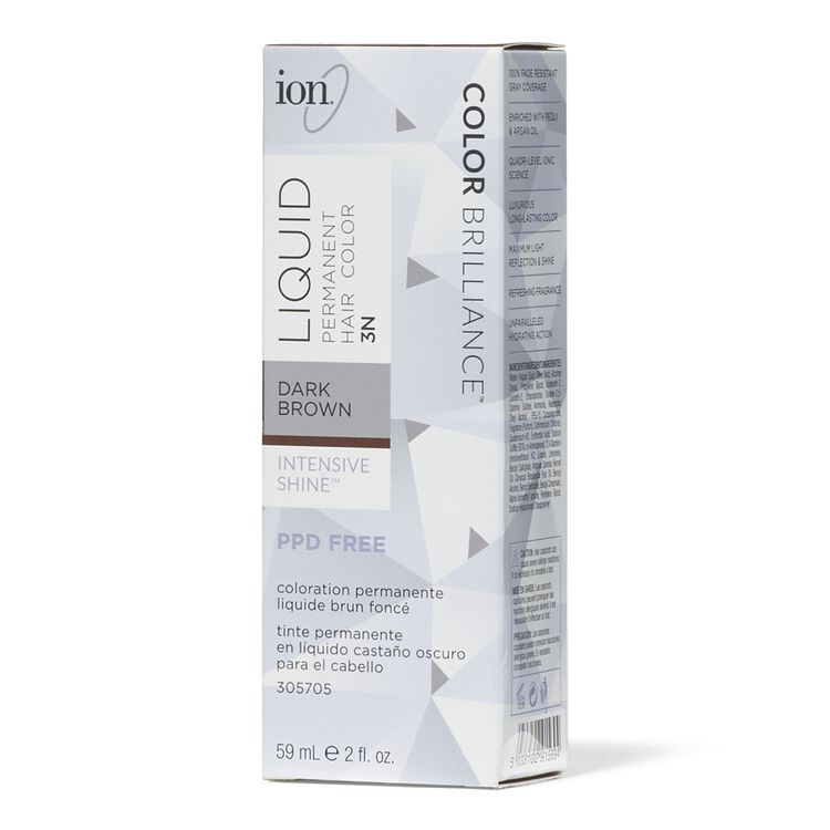 Ion 3N Dark Brown Permanent Liquid Hair Color by Color Brilliance ...