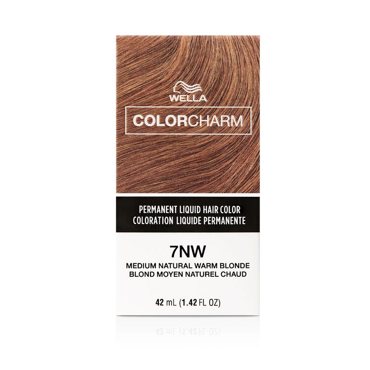 7NW Medium Natural Warm Blonde colorcharm Permanent Liquid Hair Color ...