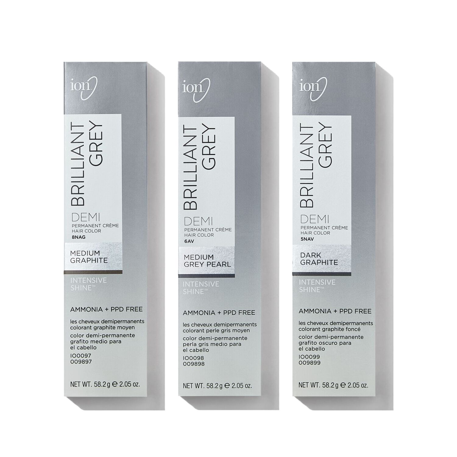 ion Brilliant Grey Demi Permanent Crème Hair Color | Sally Beauty