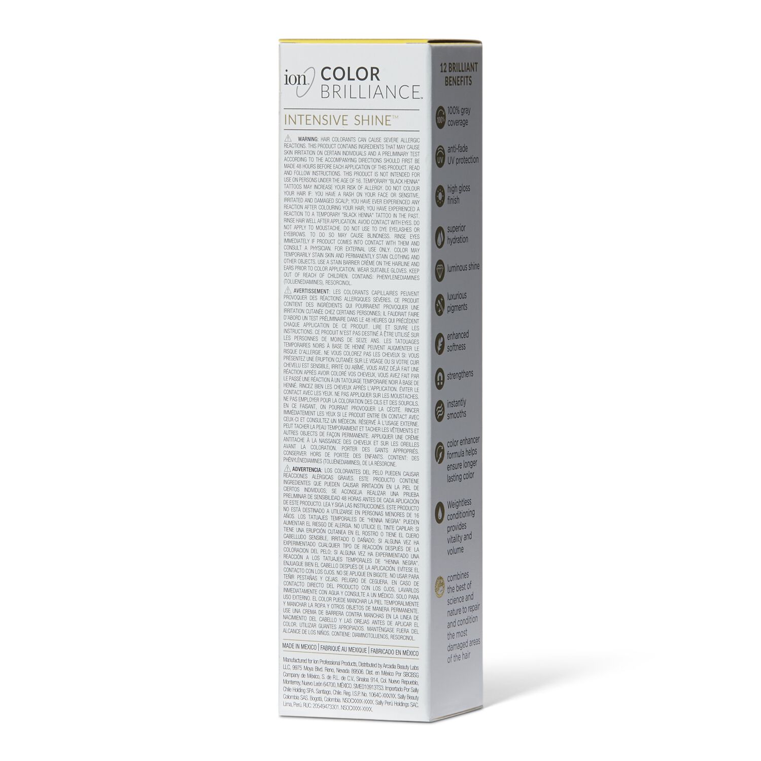ion 7NN Medium Intense Blonde Brilliant 12 Permanent Gloss Hair Color ...
