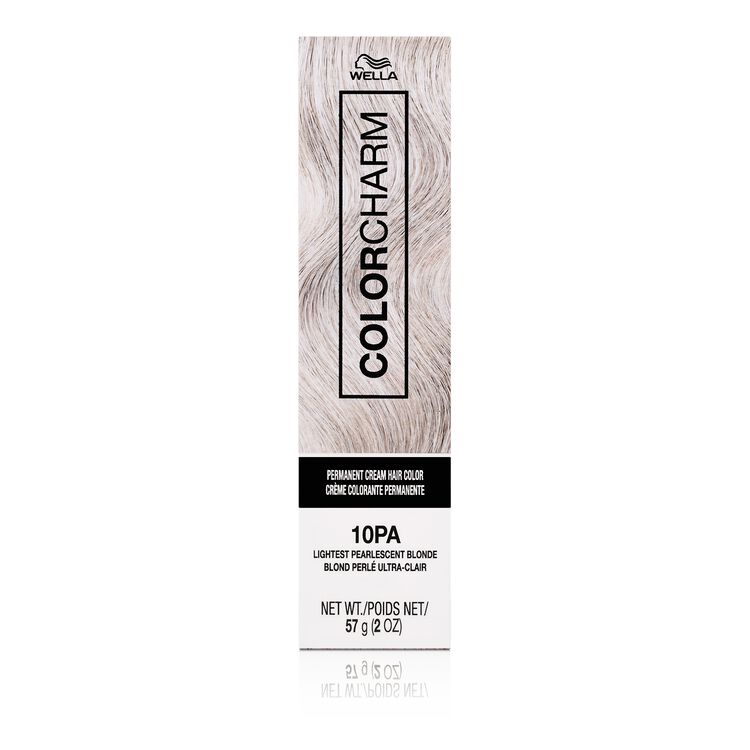 Wella colorcharm 10PA Lightest Pearlescent Blonde Permanent Cream Hair ...