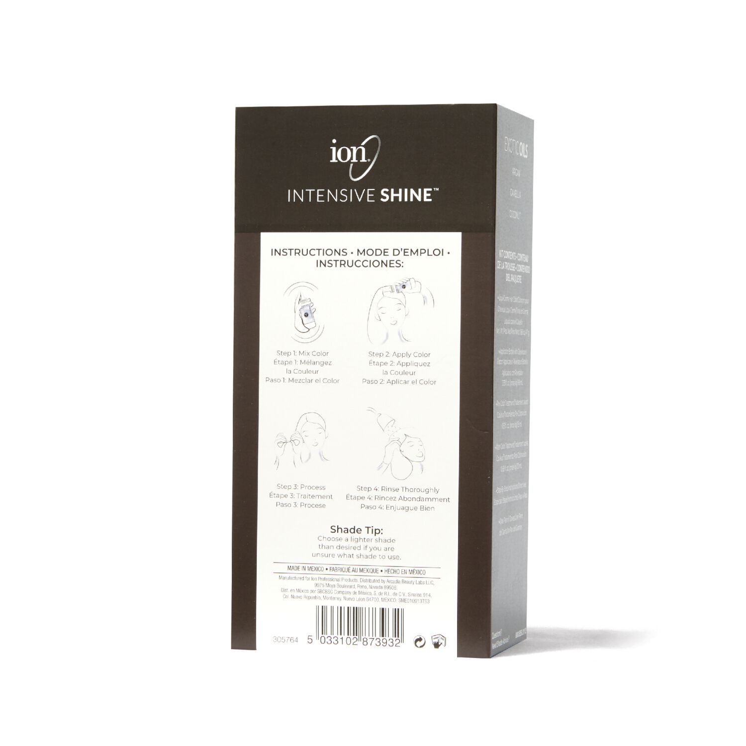 ion Intensive Shine Hair Color Kit Cool Light Brown 5NV | Hair Color ...