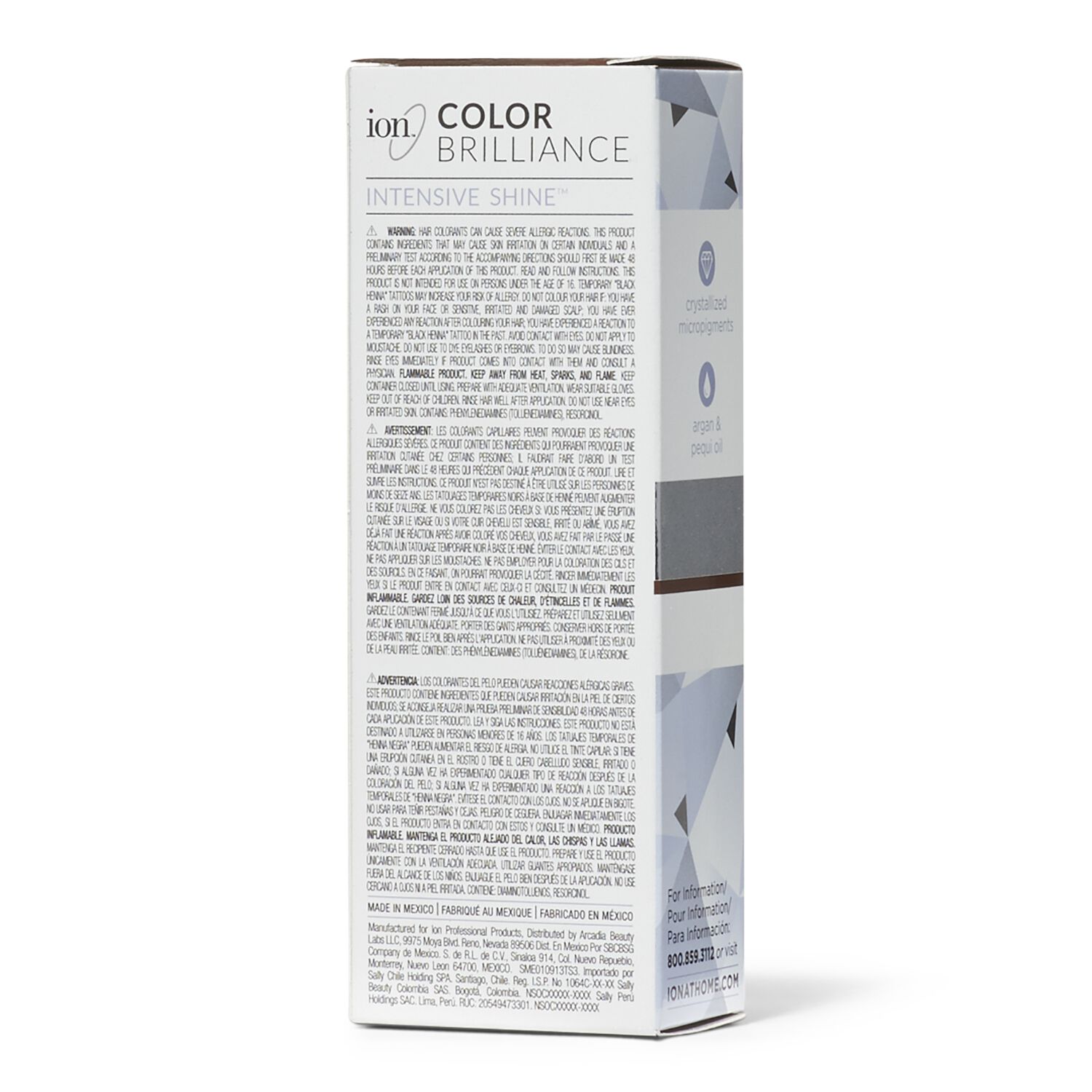 Ion 1NN Intense Black Permanent Liquid Hair Color by Color Brilliance ...
