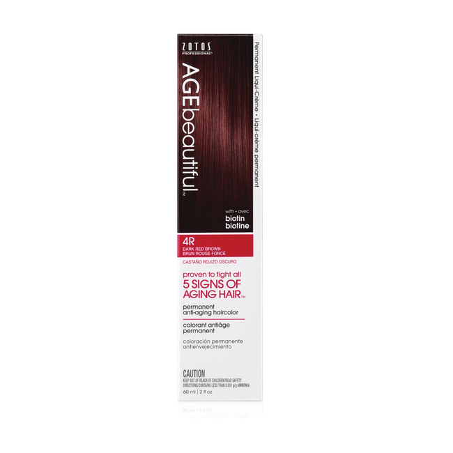 4R Dark Red Brown Permanent Liqui-Creme Hair Color by AGEbeautiful ...