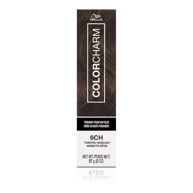 Wella colorcharm 6CH Toasted Hazelnut Permanent Cream Hair Color ...